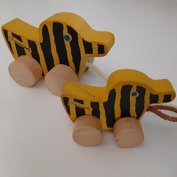 janosch | Toys | Vintage Thomas Janosch 2 Yellow Wooden Ducks Made In ...